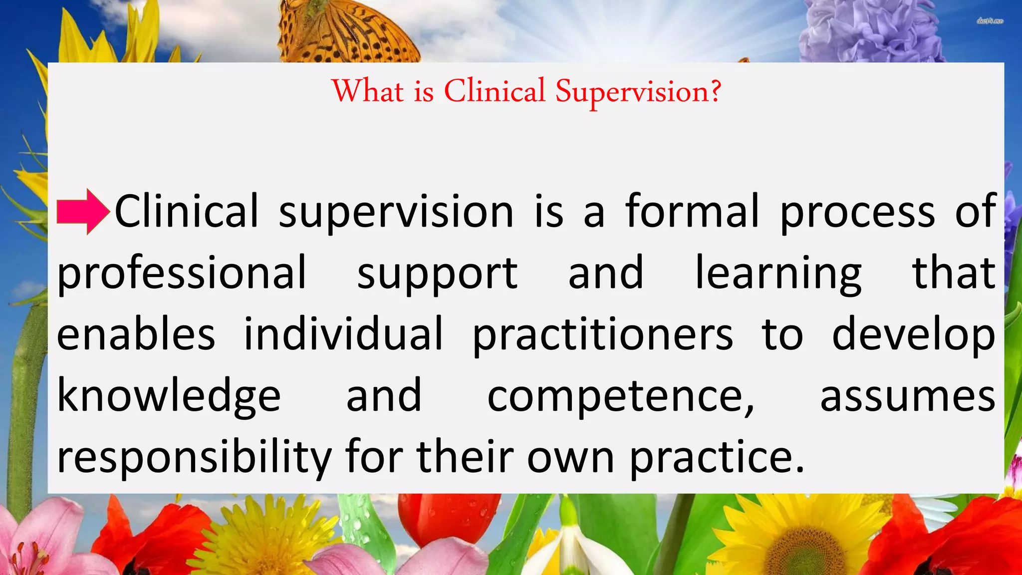 Clinical supervision | PPTX