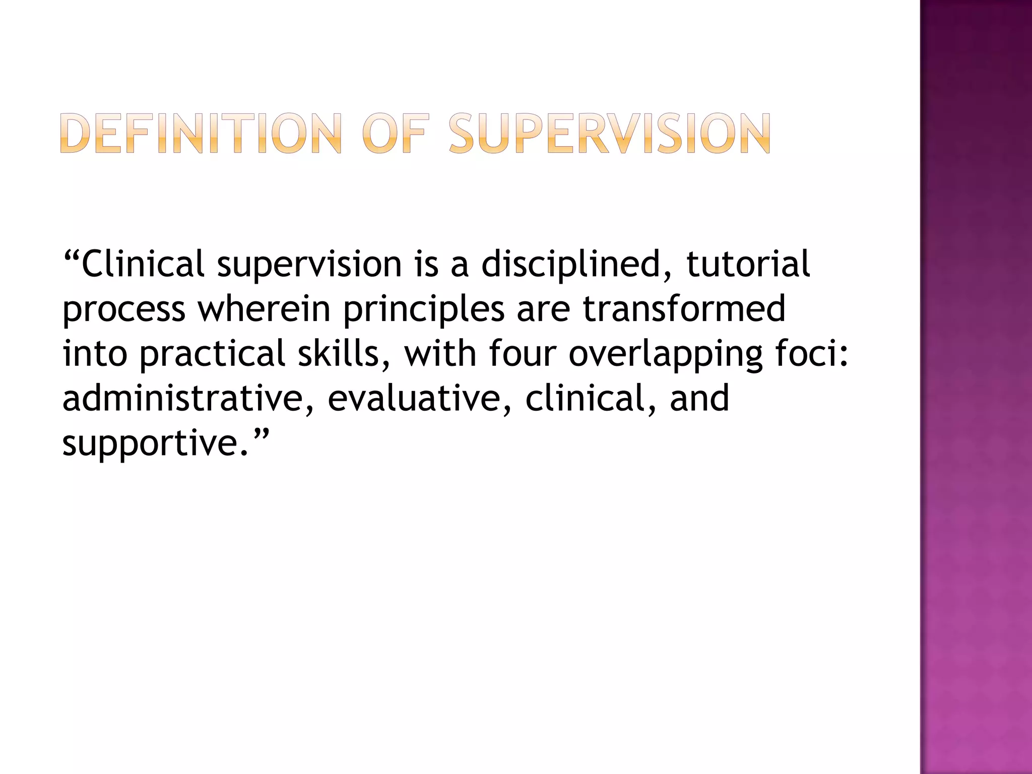 Clinical Supervision in Alcohol and Drug Abuse Counseling - Part 1 | PPTX