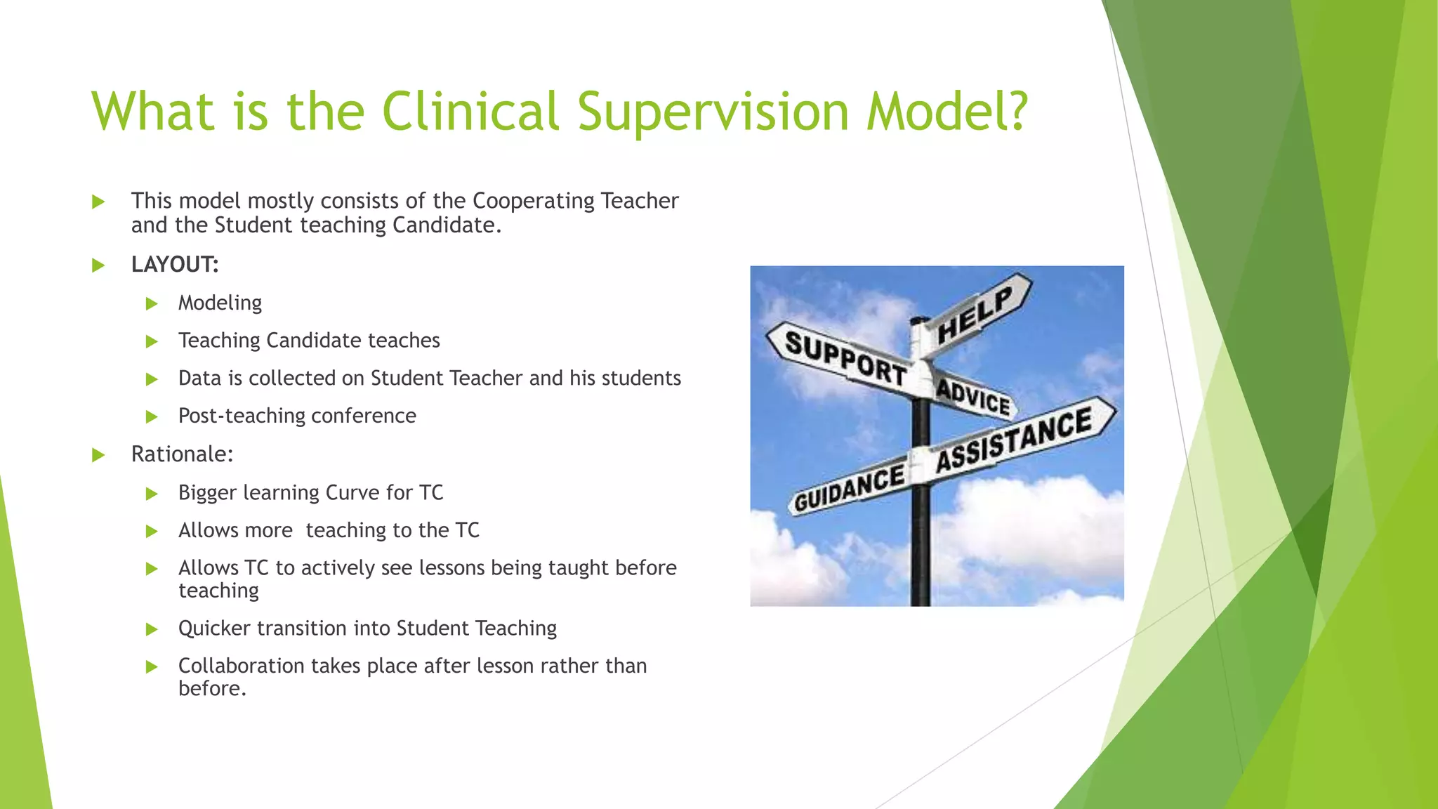 Clinical supervision model | PPTX