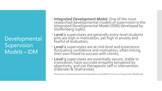 Integrated Health Psychology - Supervision in Training Part II | PPT