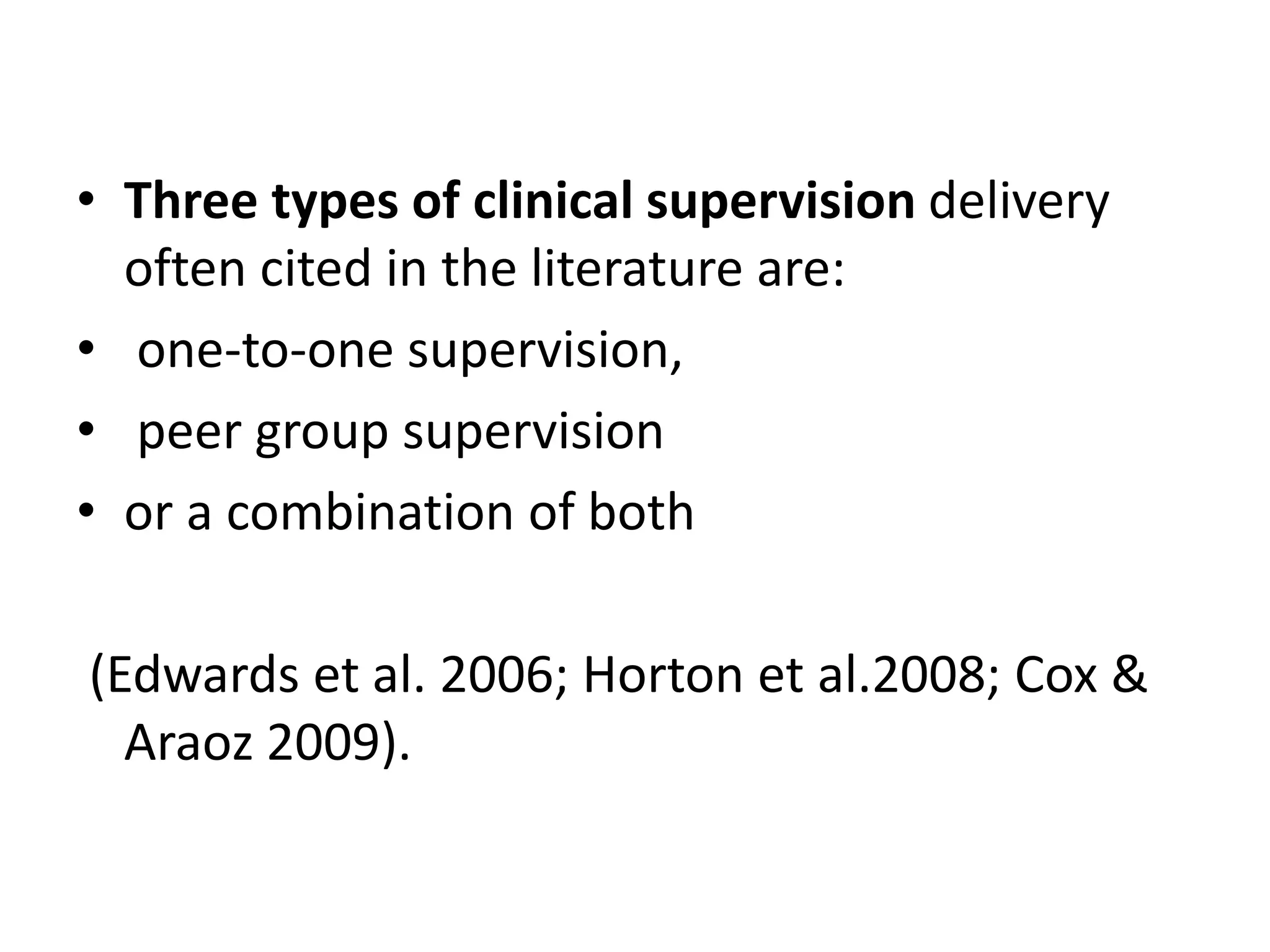 Clinical supervision unit 1 | PPTX