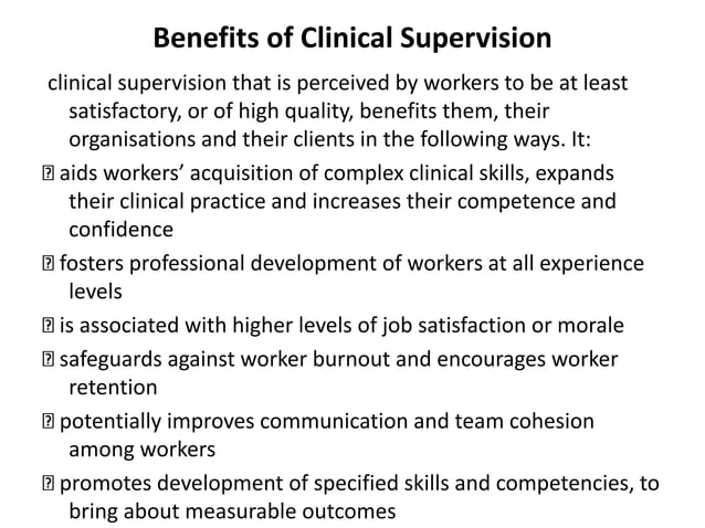 Clinical supervision unit 1 | PPT