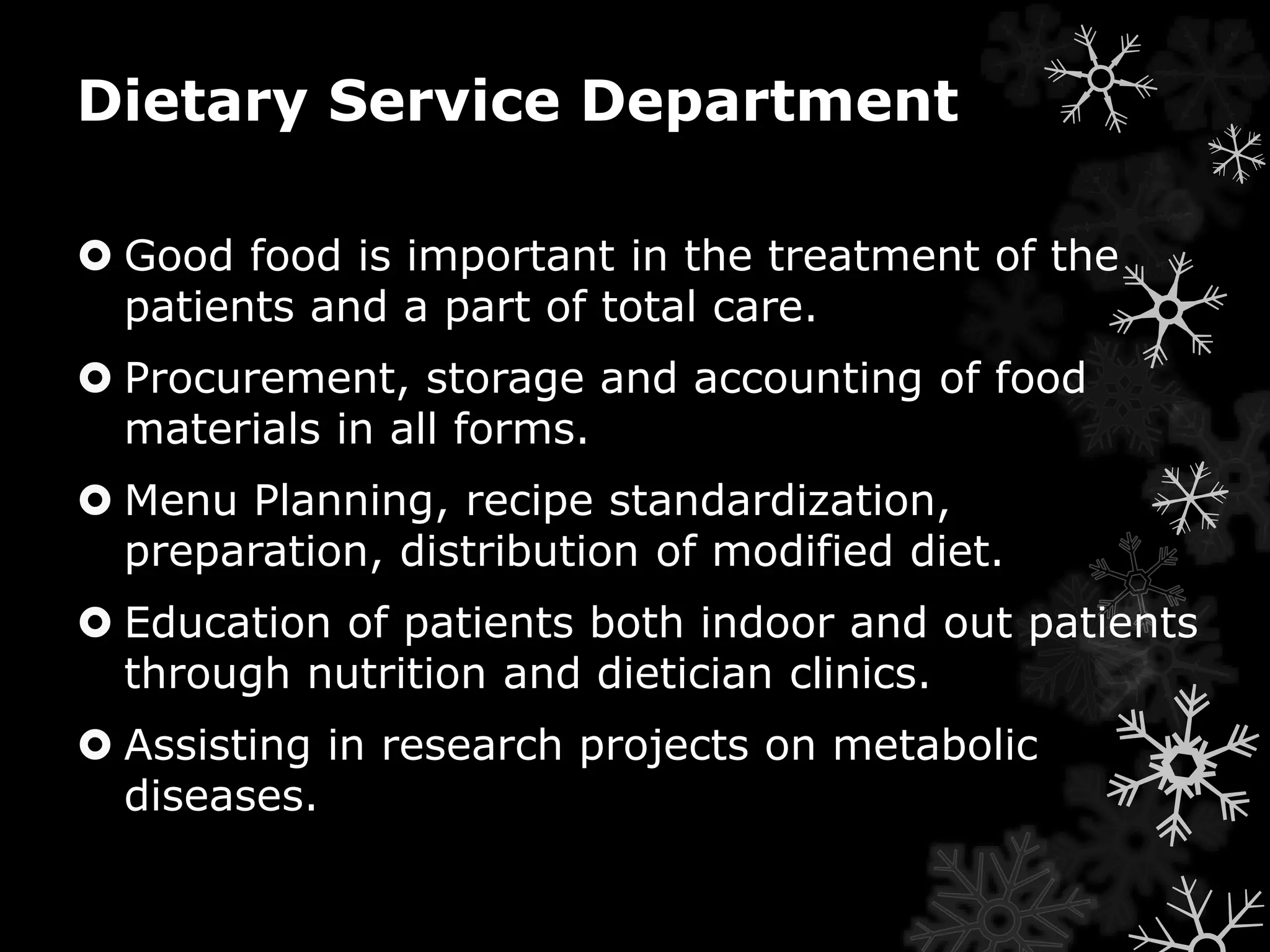 Clinical supportive service department | PPTX