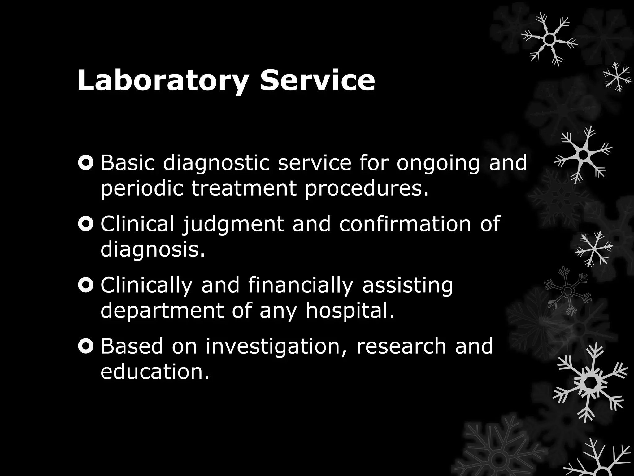 Clinical supportive service department | PPTX