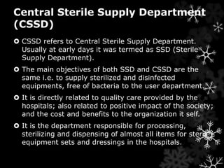 Clinical supportive service department | PPTX