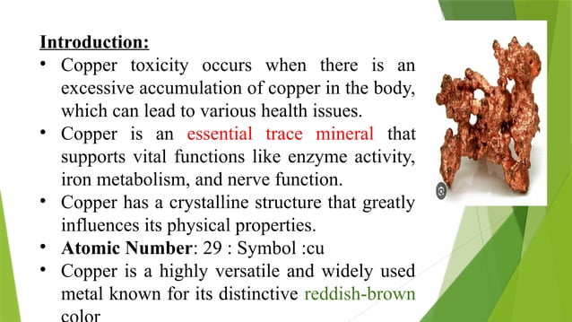 CLINICAL SYMPTOMS AND MANAGEMENT OF COPPER POISONING.pptx