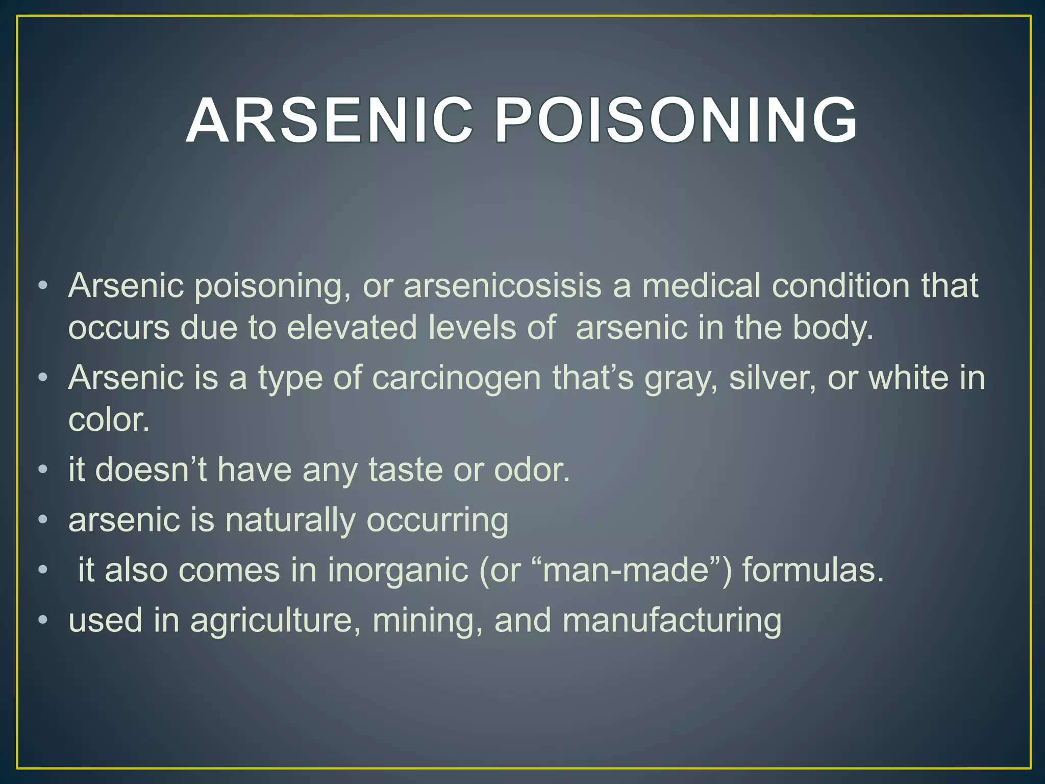 Clinical symptoms and management of poisonings | PPTX