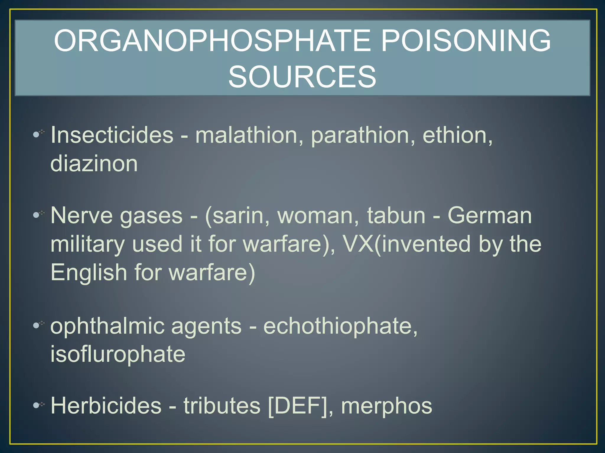 Clinical symptoms and management of poisonings | PPTX