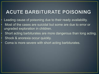 Clinical symptoms and management of poisonings | PPTX