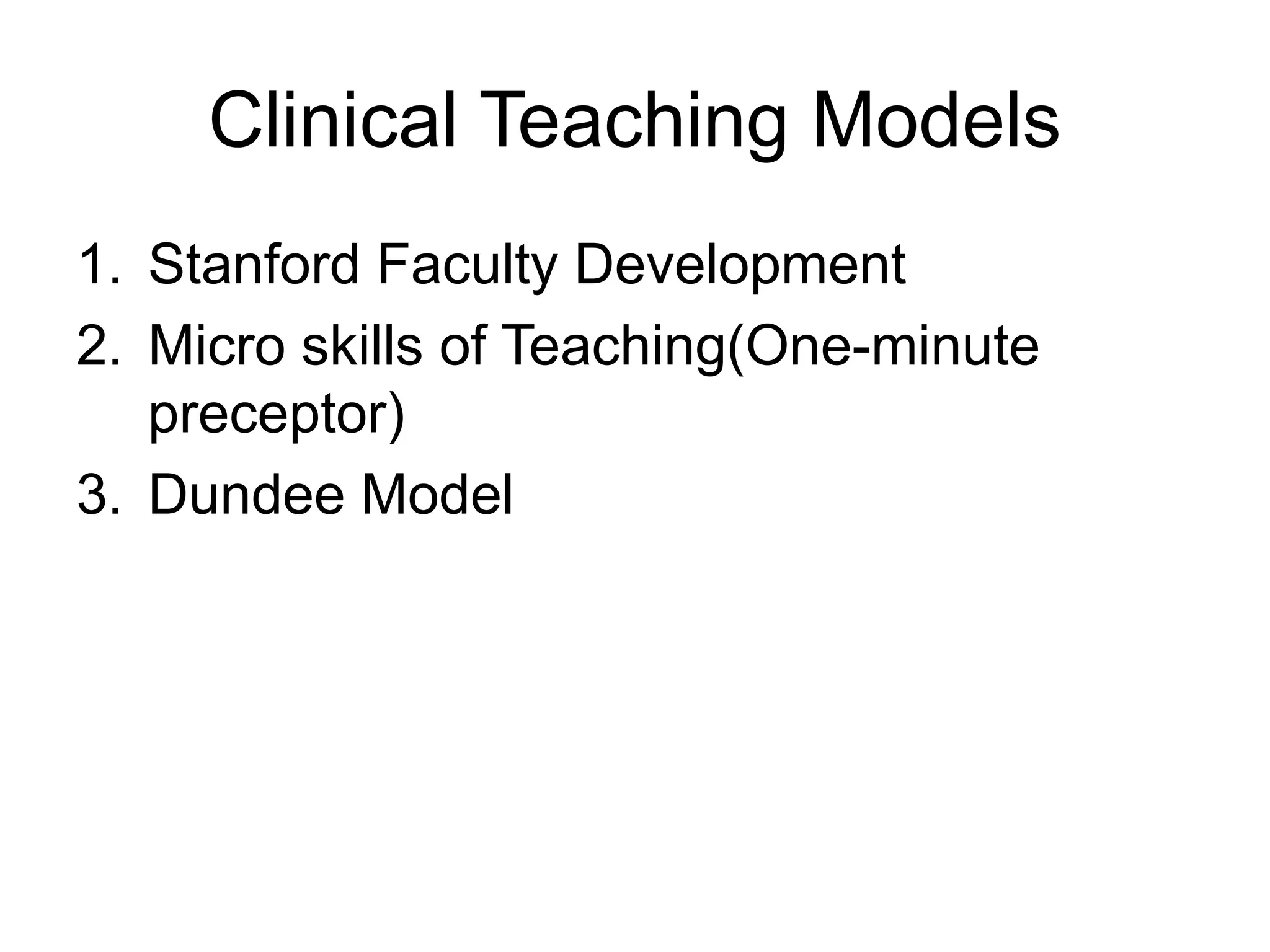 Clinical teaching | PPTX