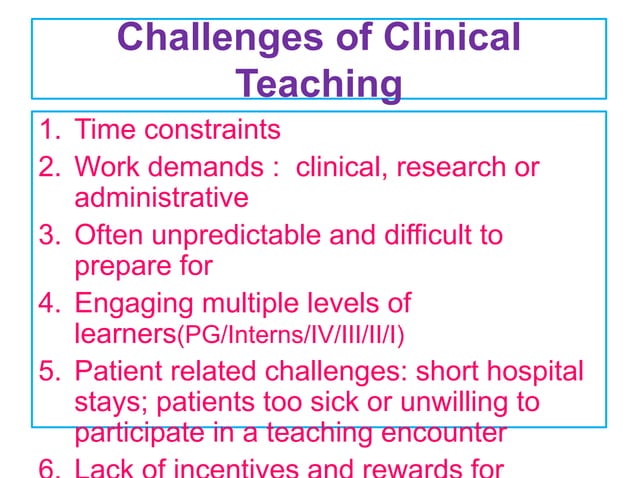 Clinical teaching | PPT