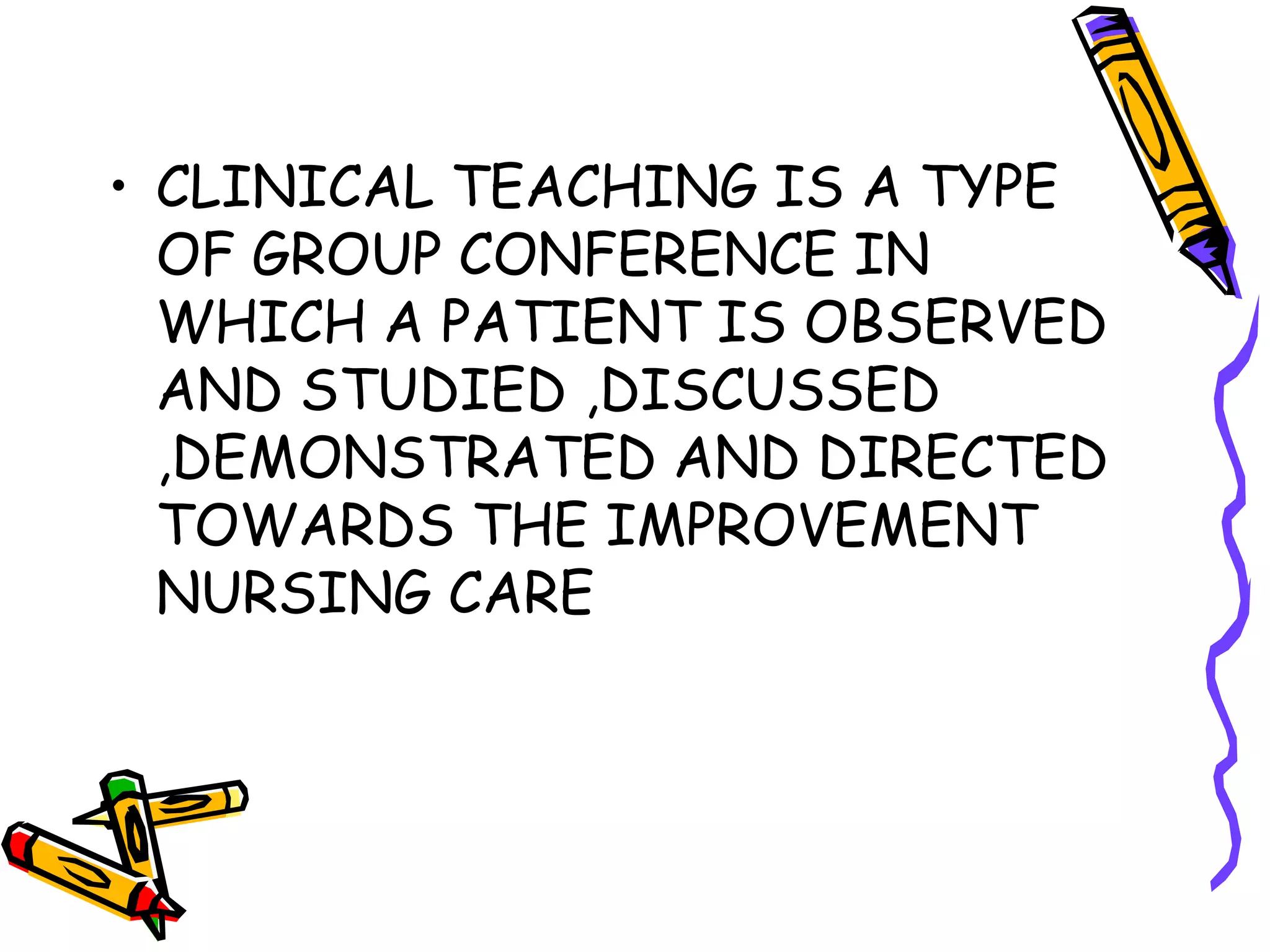 Clinical teaching in nursing | PPTX
