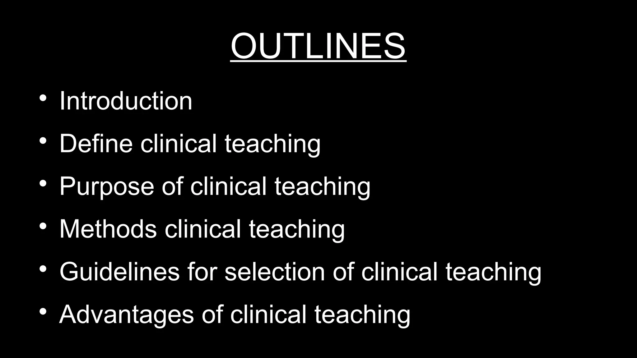 clinical teaching method for bsc nursing student | PPT | Education
