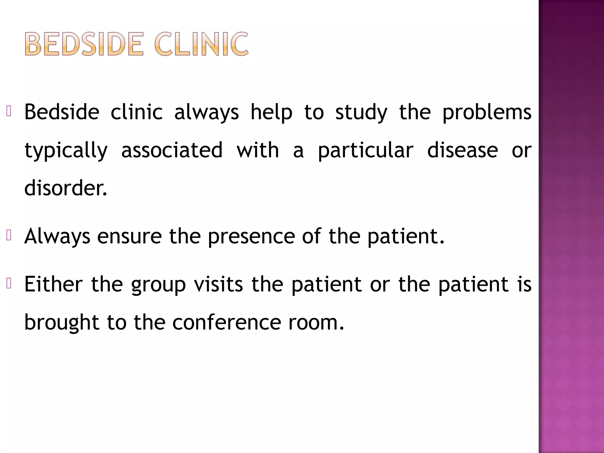 Clinical teaching methods | PPT