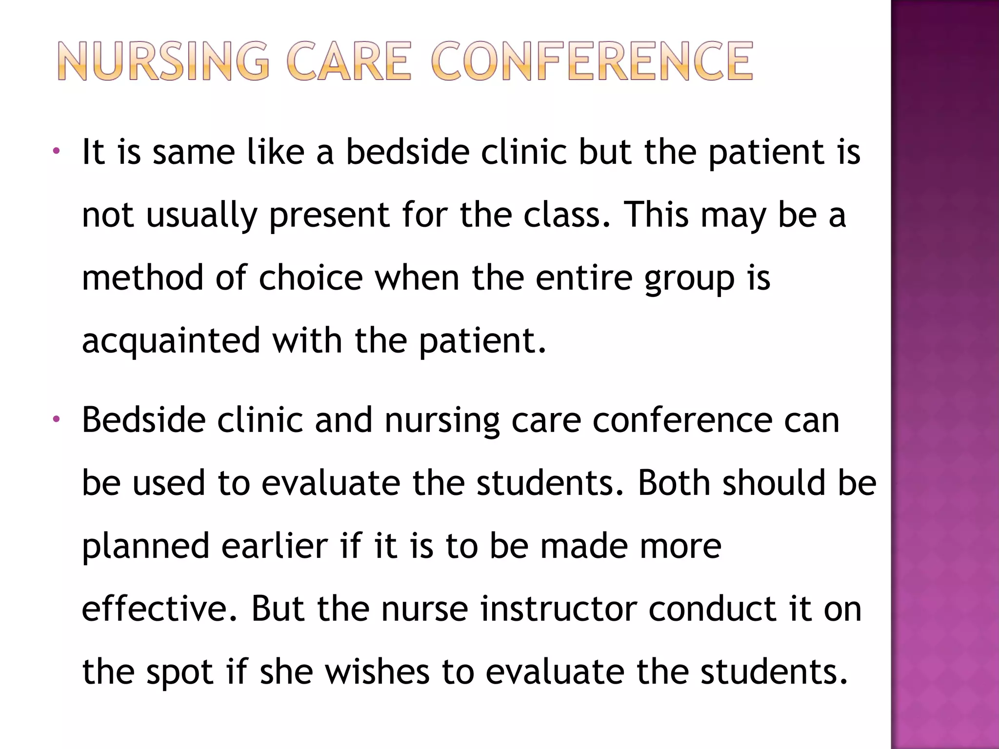 Clinical teaching methods | PPT | Educational Assessment | Education