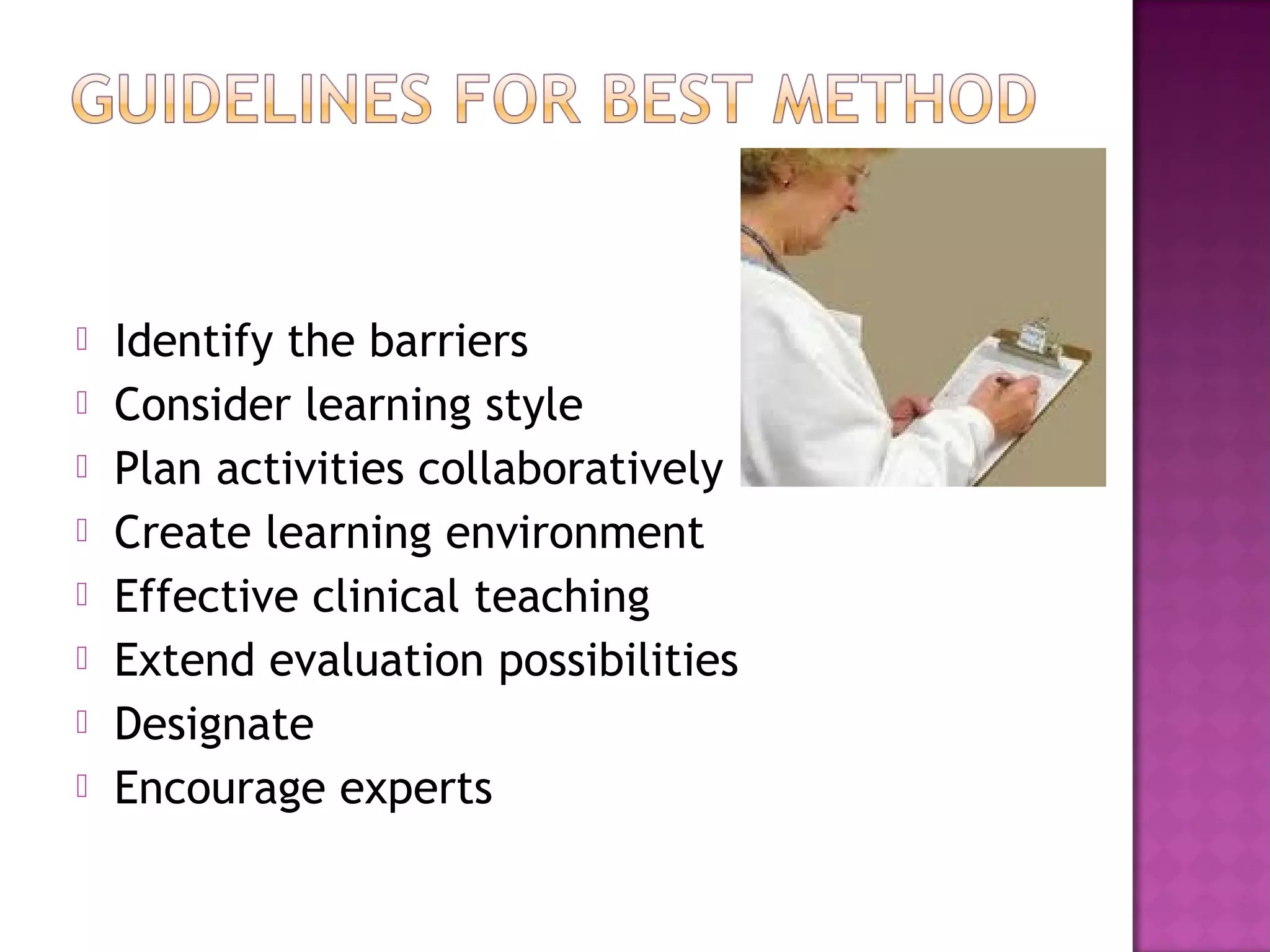 Clinical teaching methods | PPT