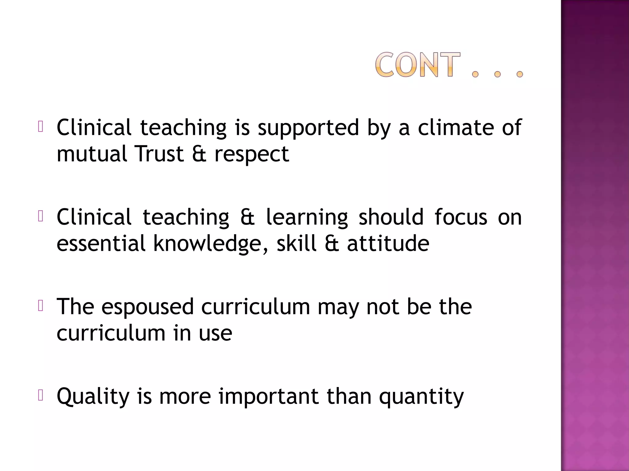 Clinical teaching methods | PPT