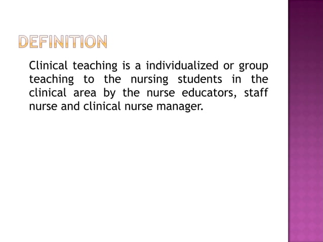 Clinical teaching methods | PPT | Educational Assessment | Education