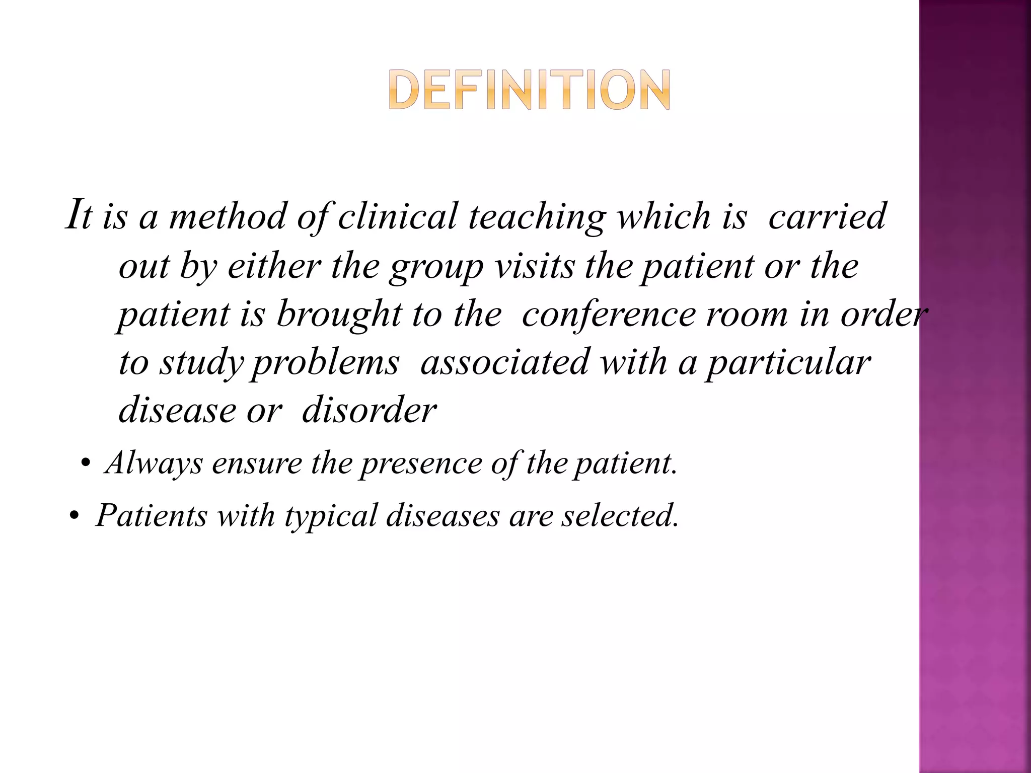 Clinical teaching methods | PPTX