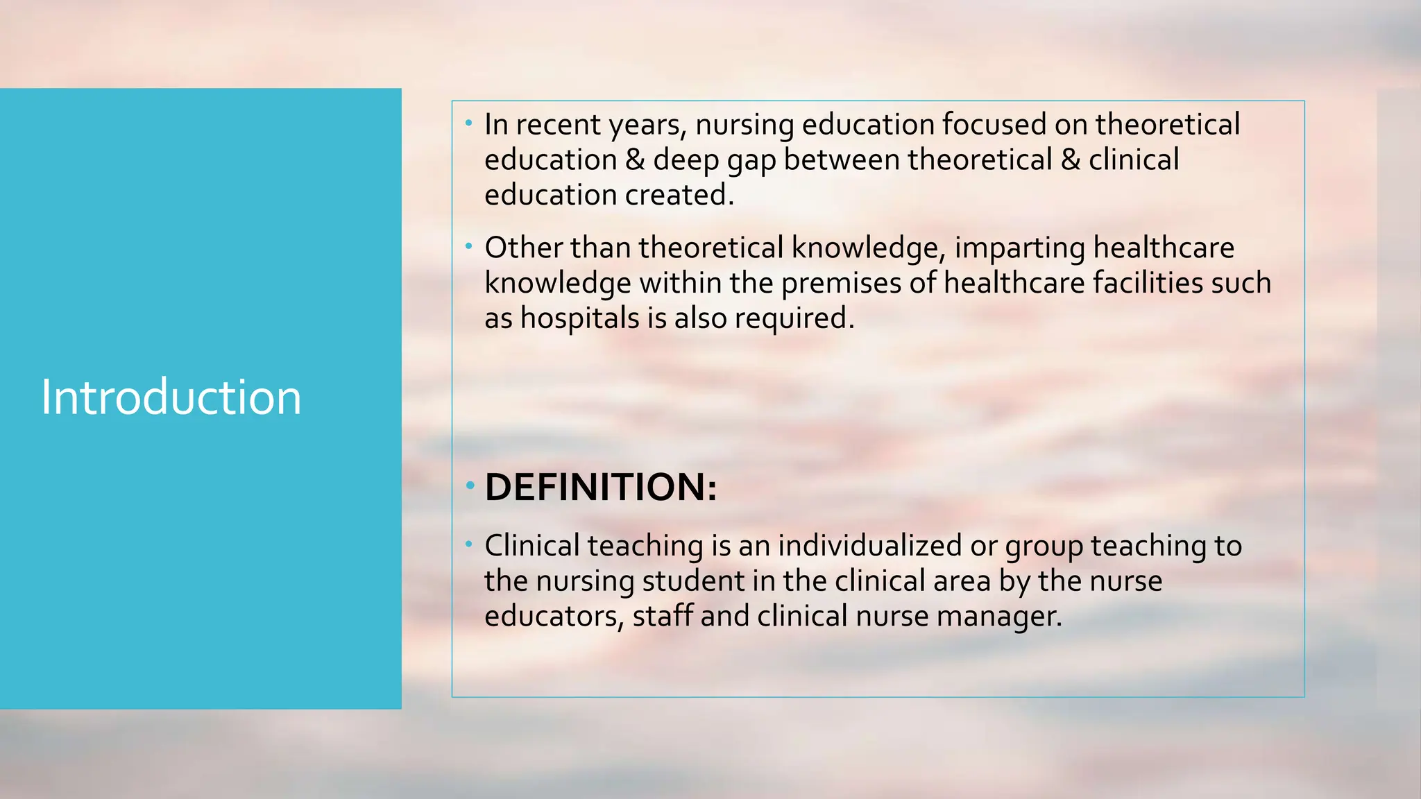 CLINICAL TEACHING METHODS.ppt FOR NURSESx | PPTX | Educational ...