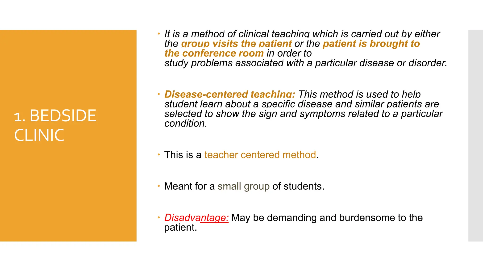 CLINICAL TEACHING METHODS.ppt FOR NURSESx | PPTX | Educational ...