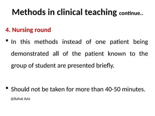 Clinical teaching methods on nursing education | PPTX
