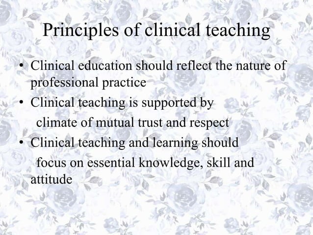 Clinical teaching | PPTX