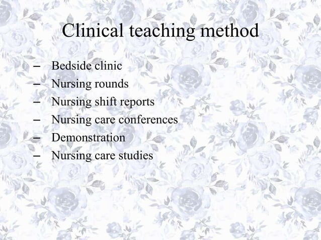 Clinical teaching | PPTX
