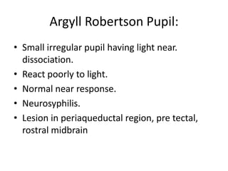 Clinical testing pupils | PPTX