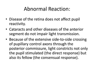 Clinical testing pupils | PPTX