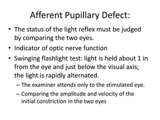 Clinical testing pupils | PPTX