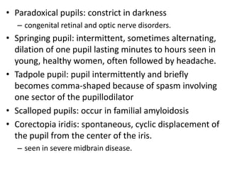 Clinical testing pupils | PPTX