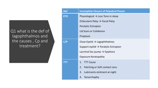 Ophthalmology Clinical Tests for OSCE exam | PPTX