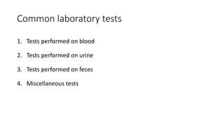 Clinical tests & significance | PPTX