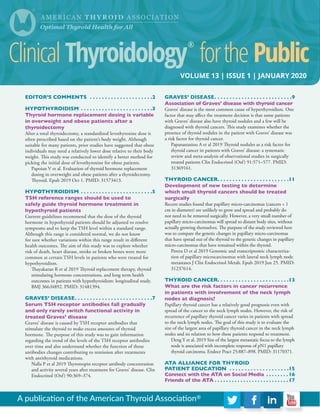 Clinical thyroidology guidelines | PDF | Thyroid Disorders | Endocrine ...
