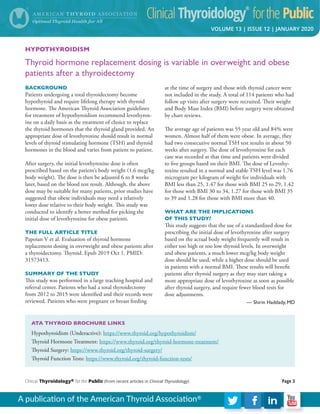 Clinical thyroidology guidelines | PDF | Thyroid Disorders | Endocrine ...