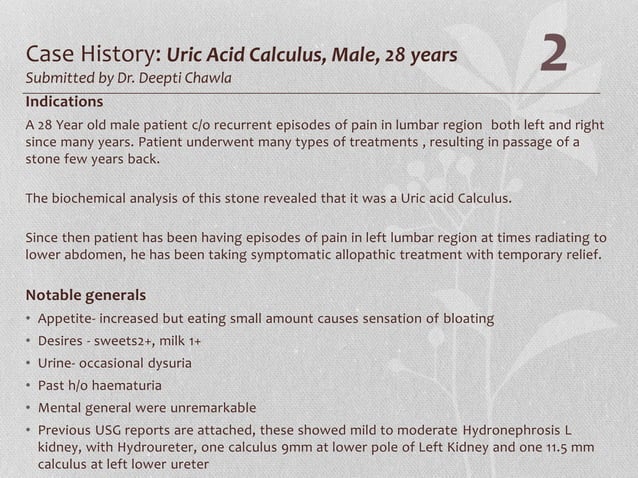 Clinical tips for the management of urolithiasis | PPT