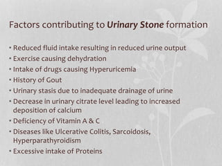 Clinical tips for the management of urolithiasis | PPT