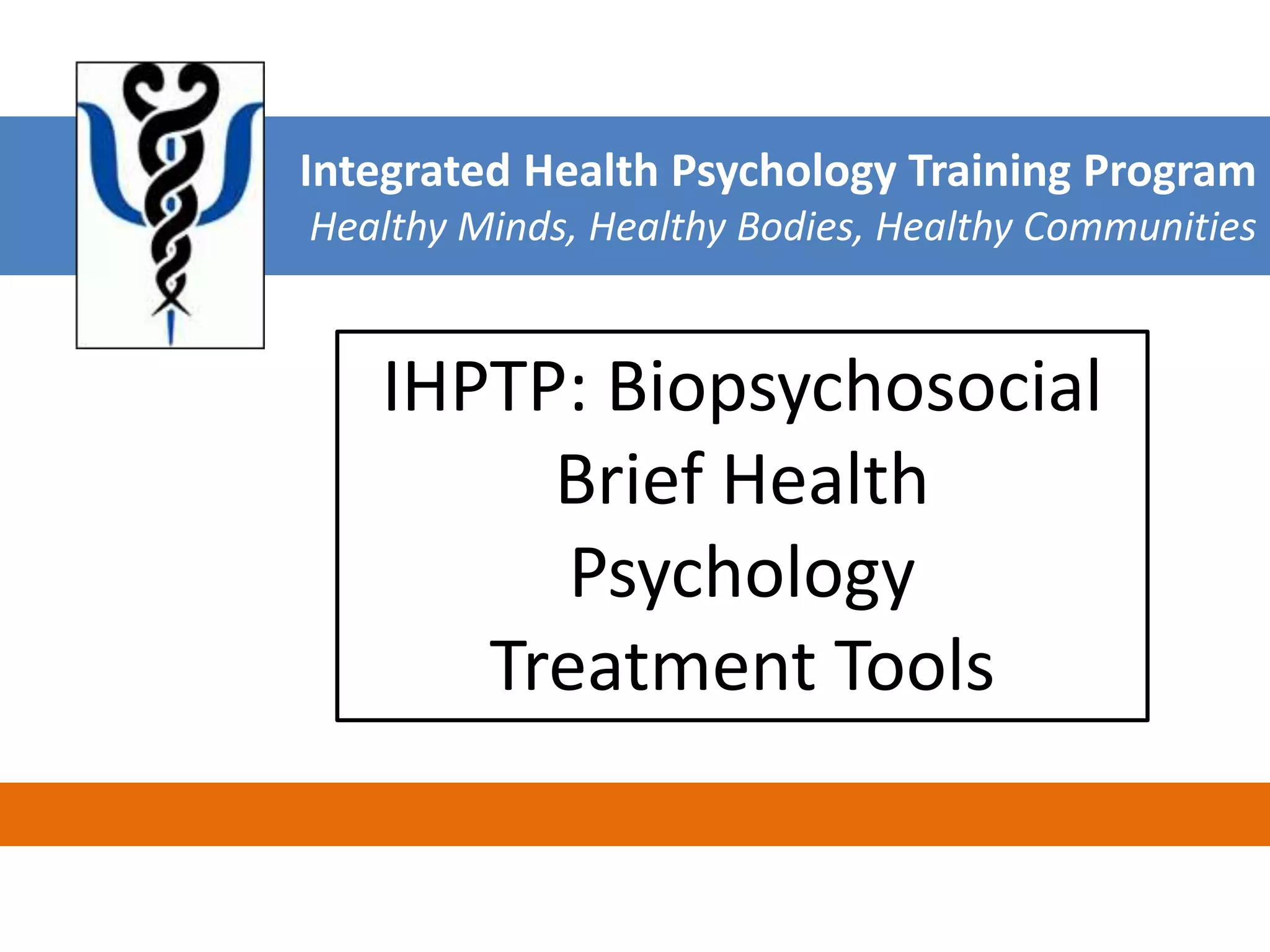 Health Psychology Clinical Tools | PPT
