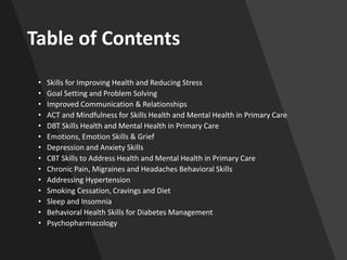 Health Psychology Clinical Tools | PPTX