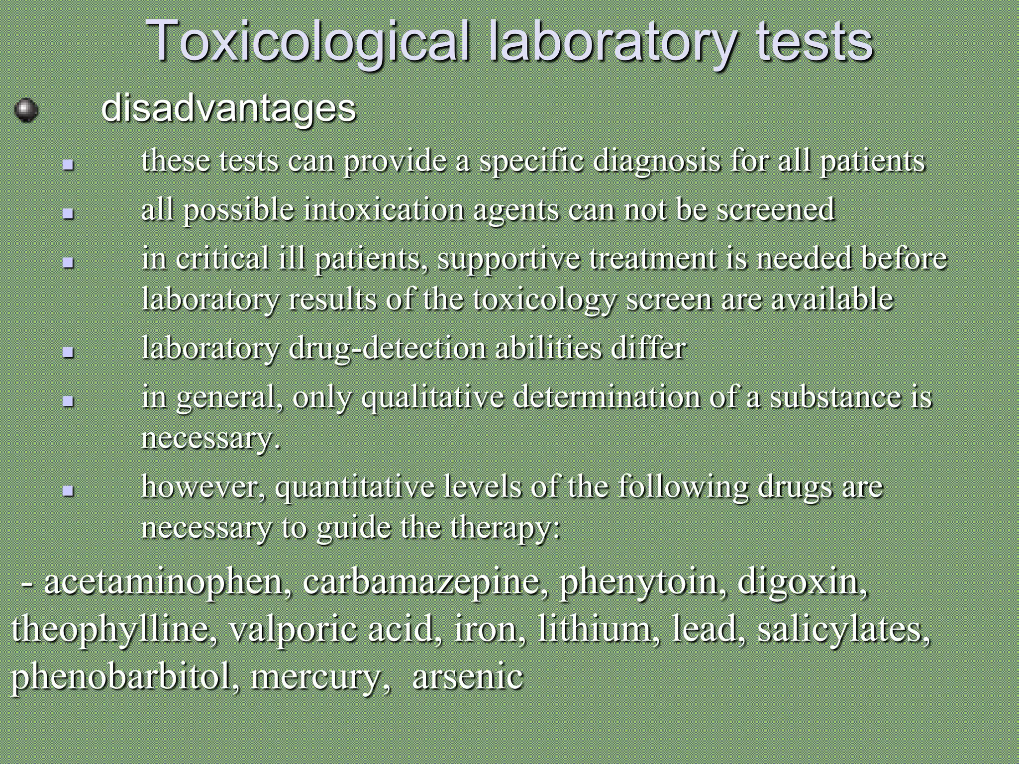 Clinical toxicology 2 | PPT