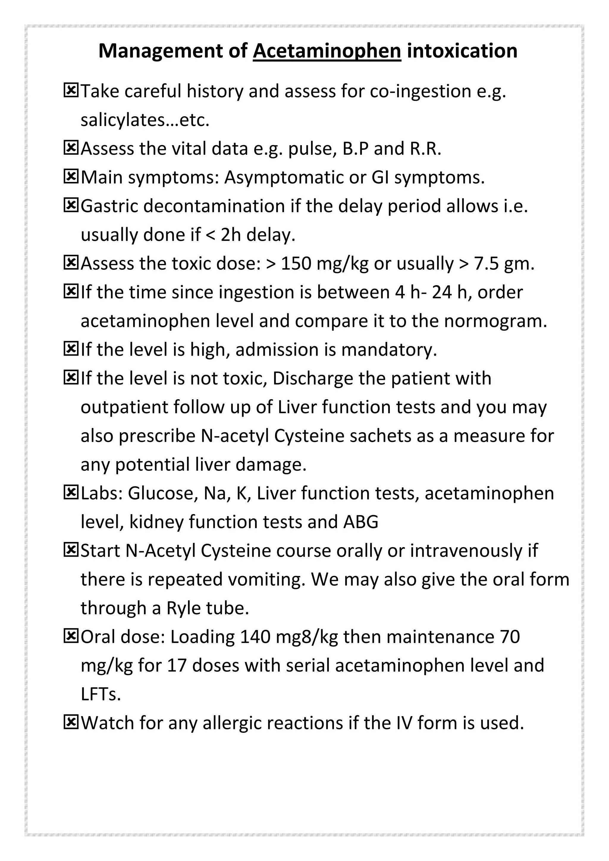 Clinical toxicology management protocols | PDF | Lung and Respiratory ...