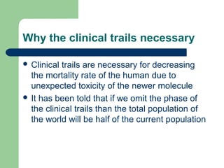 Clinical trails | PPT