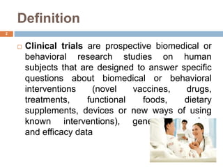 Clinical trial | PPTX