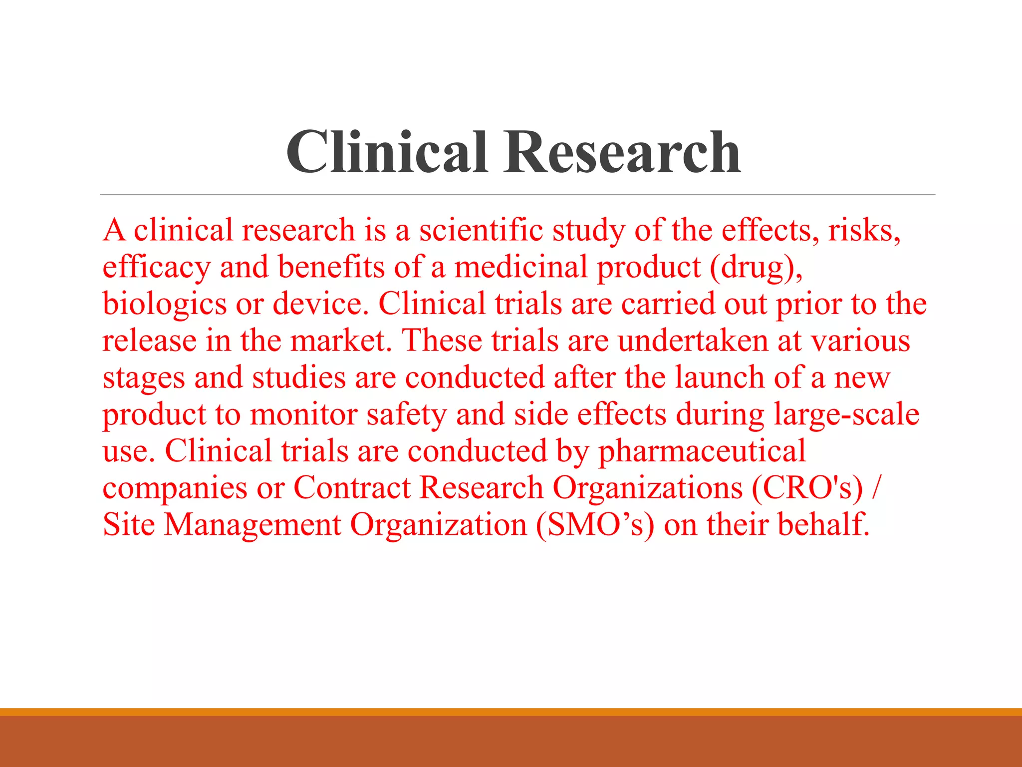 Clinical research | PPT