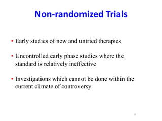 Clinical trial design | PPTX