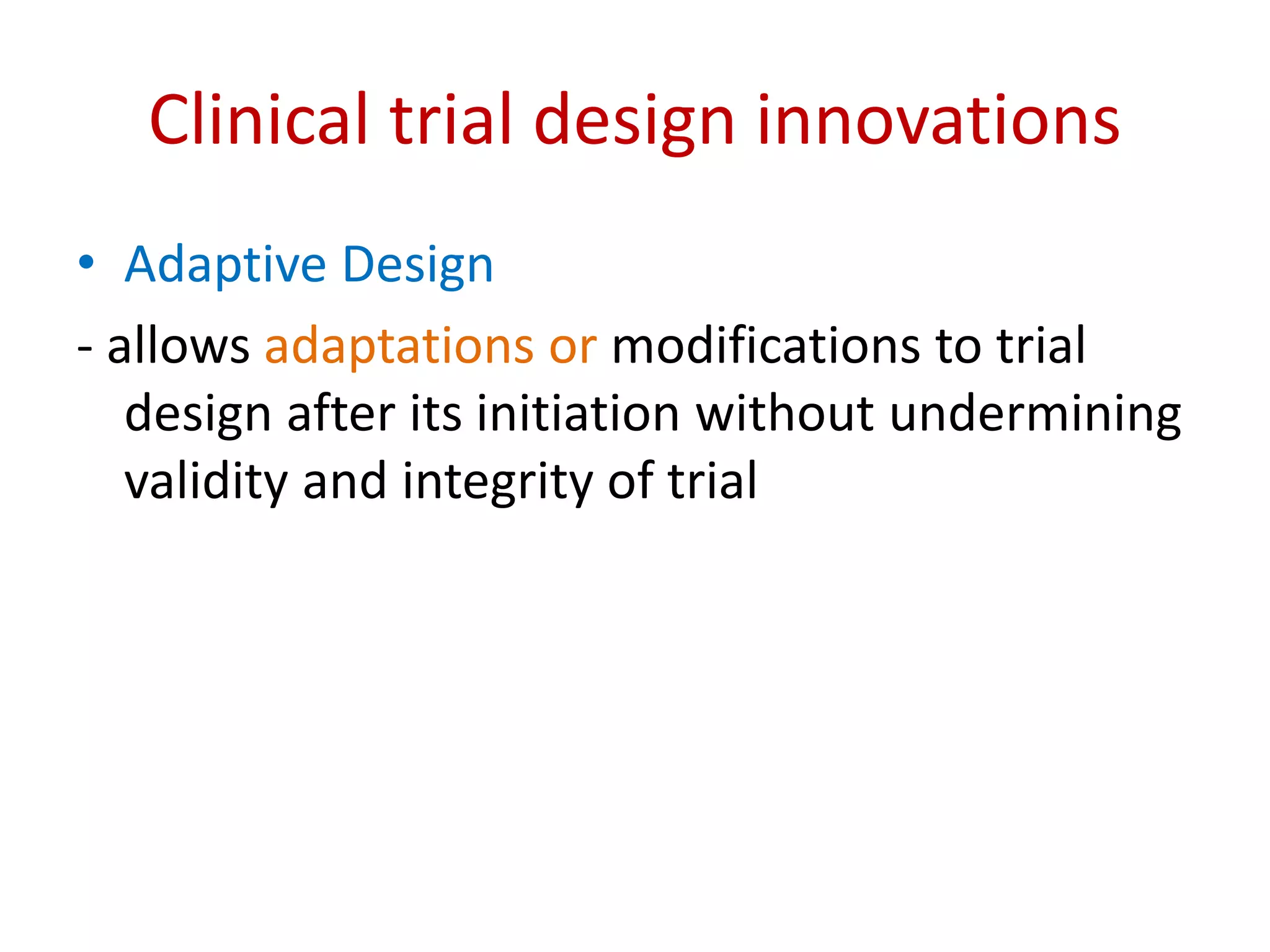 Clinical trial design | PPTX
