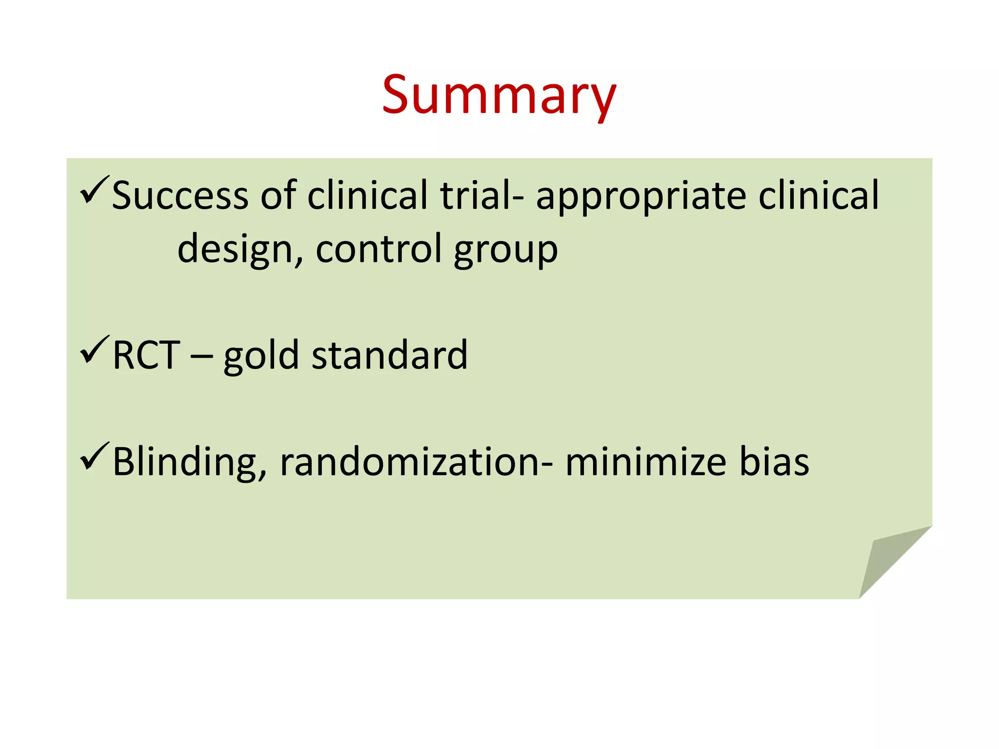 Clinical trial design | PPTX