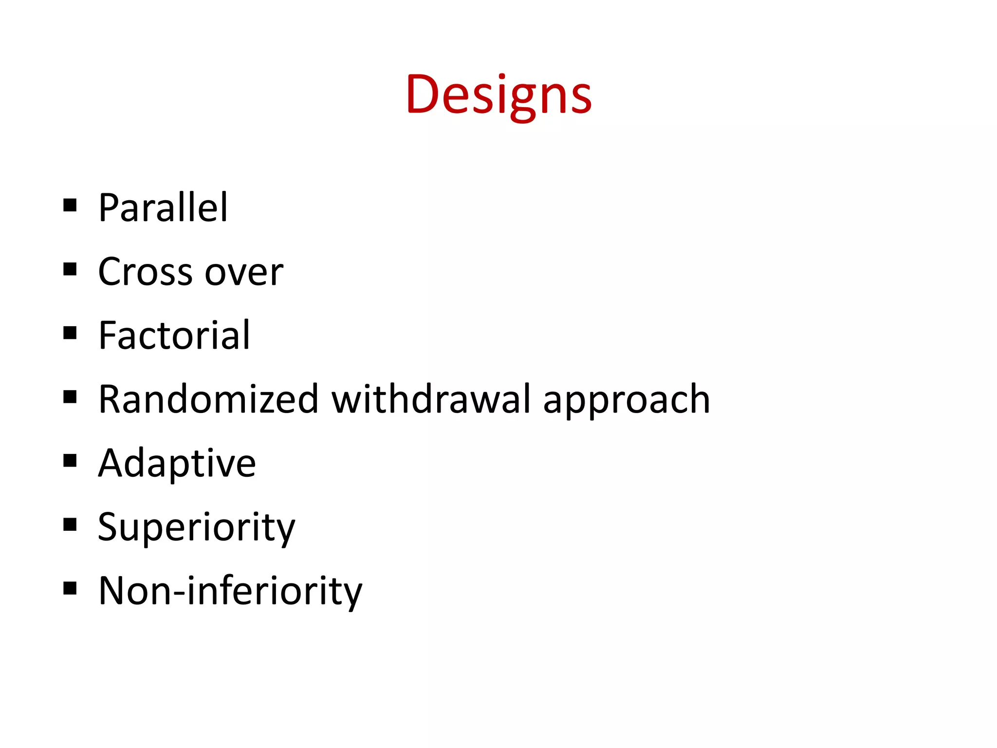 Clinical trial design | PPTX