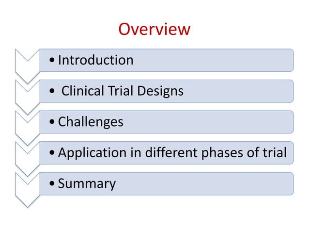 Clinical trial design | PPTX | Healthcare Industry | Industries